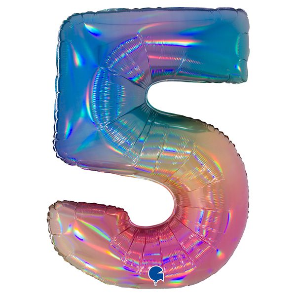 Rainbow Number Balloons - The London Balloon Shop