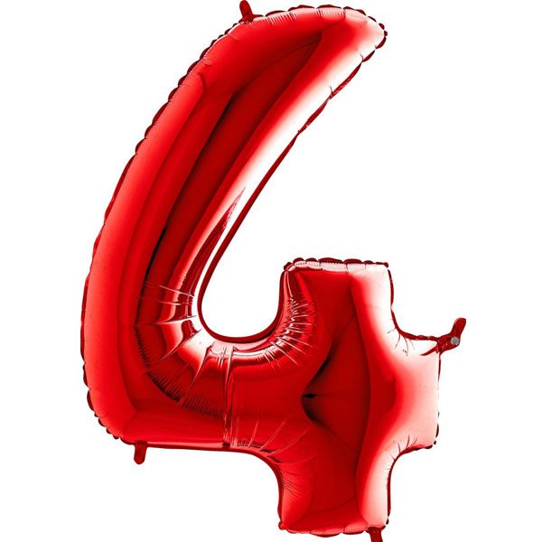 Red Number Balloons - The London Balloon Shop